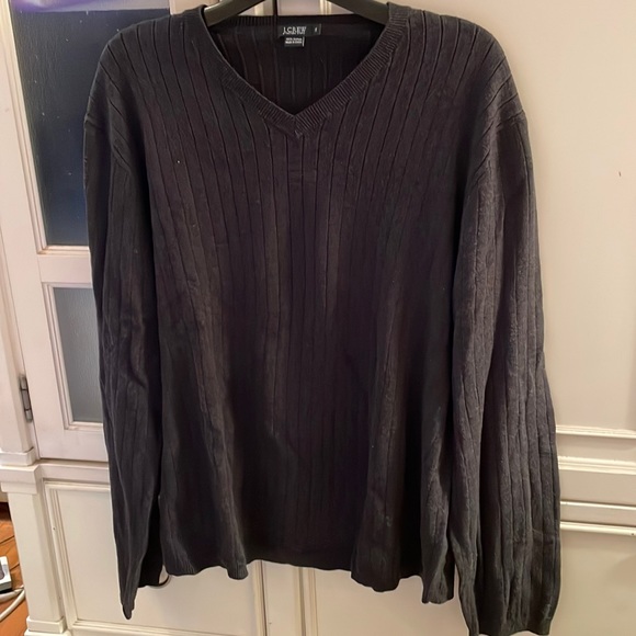 J. Crew | Sweaters | Mens J Crew V Neck Sweater 0 Cotton Black | Poshmark